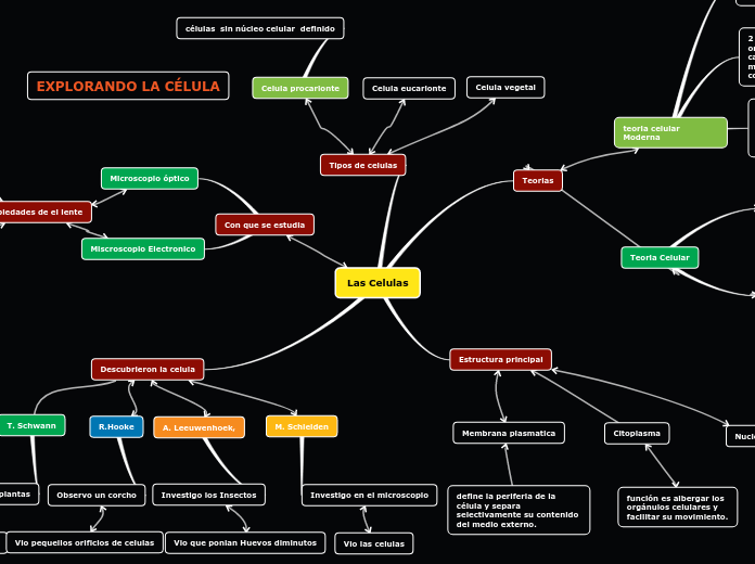 Las Celulas - Mind Map